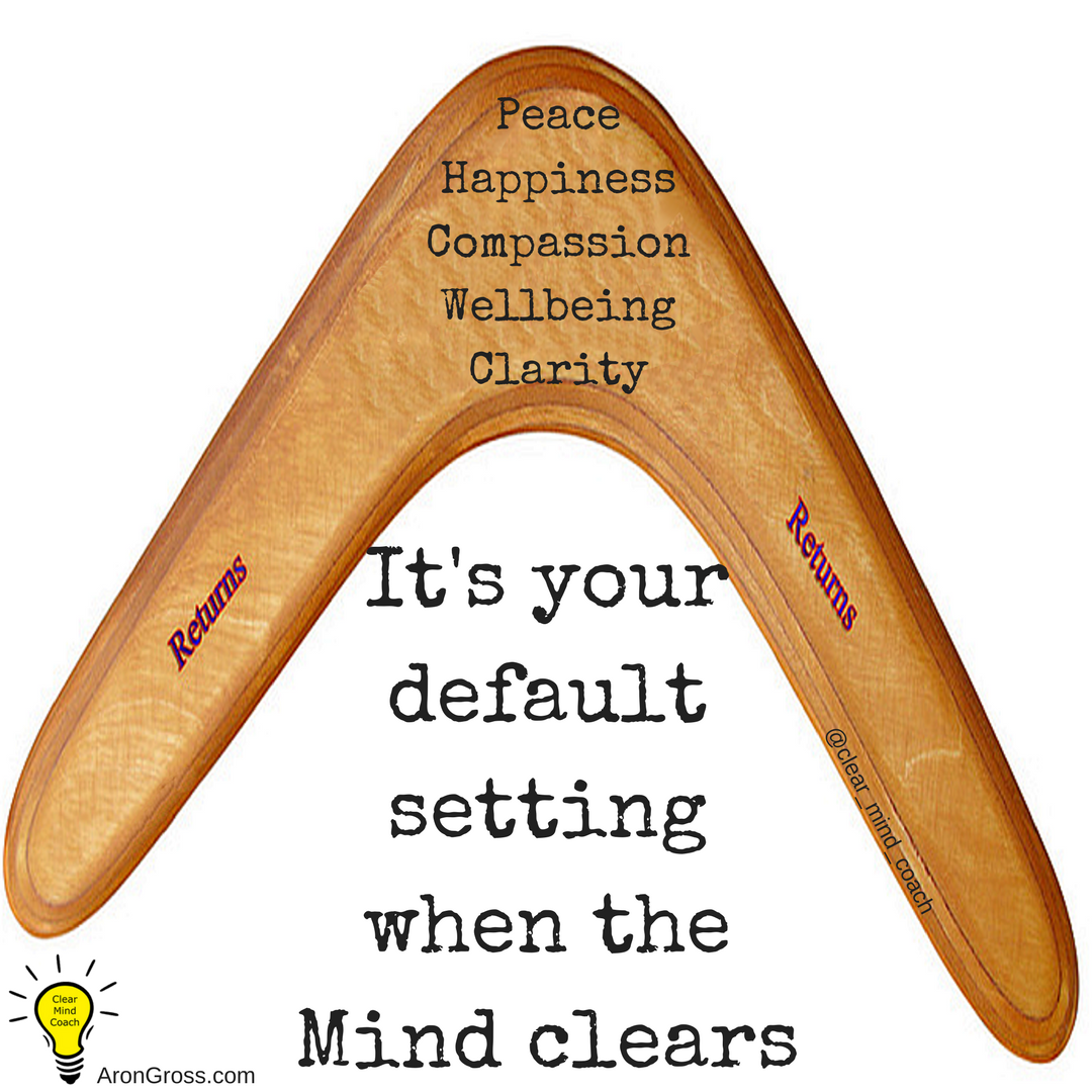 Happiness is like a Boomerang - Clear Mind Coach